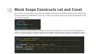 ES6 presentation | PDF
