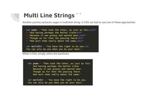 ES6 presentation | PDF