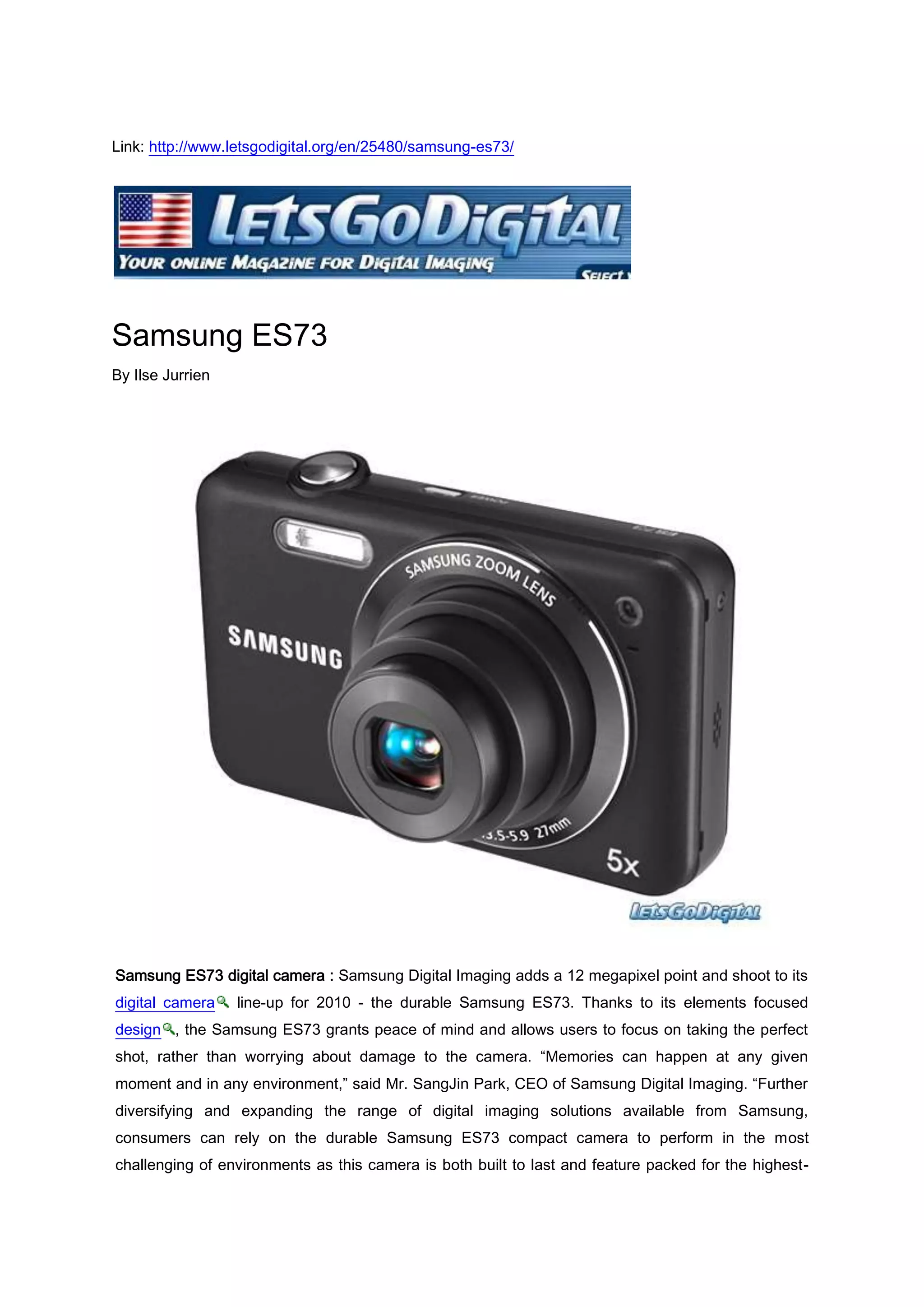 Samsung ES73 | DOCX