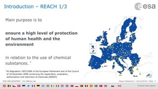 Impact of REACH regulation on European space industry | PDF | Chemistry ...