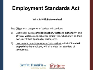 Employment Standards Act - 2011 Update | PPT