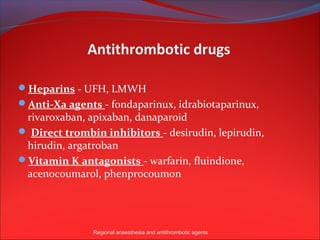 ESA- antitrombotic therapy | PPT