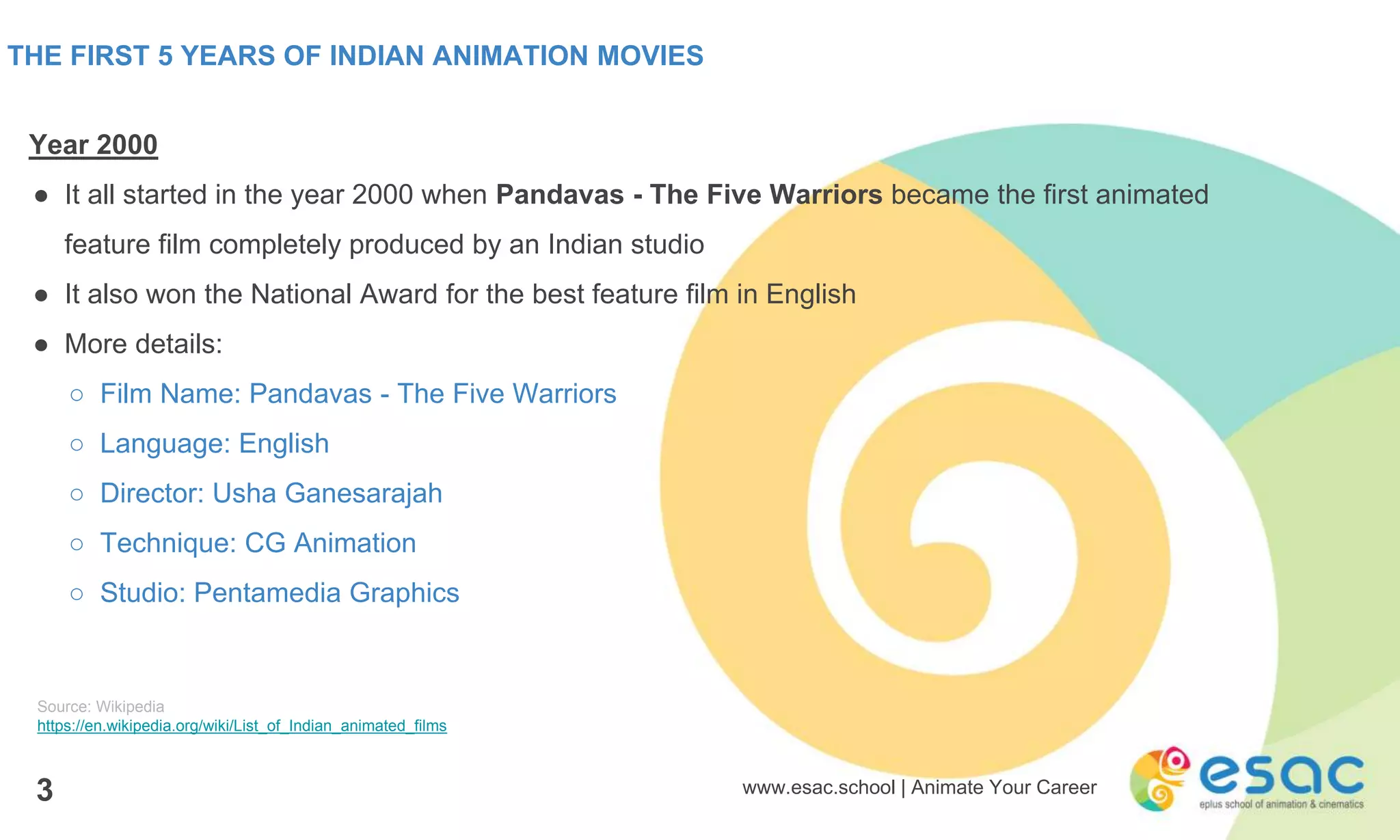 THE FIRST 5 YEARS OF INDIAN ANIMATION MOVIES | PPT