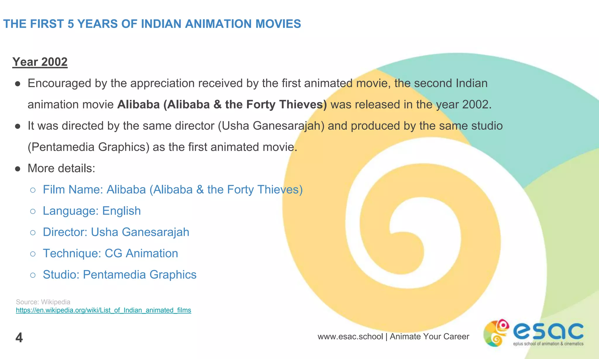 THE FIRST 5 YEARS OF INDIAN ANIMATION MOVIES | PPT