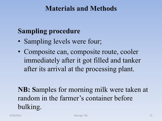 Milk Quality Tracking and Tracing System as a Basis for Quality Based ...