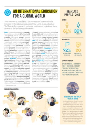 BROCHURE: ESADE Bachelor of Business Administration (BBA) Brochure | PDF
