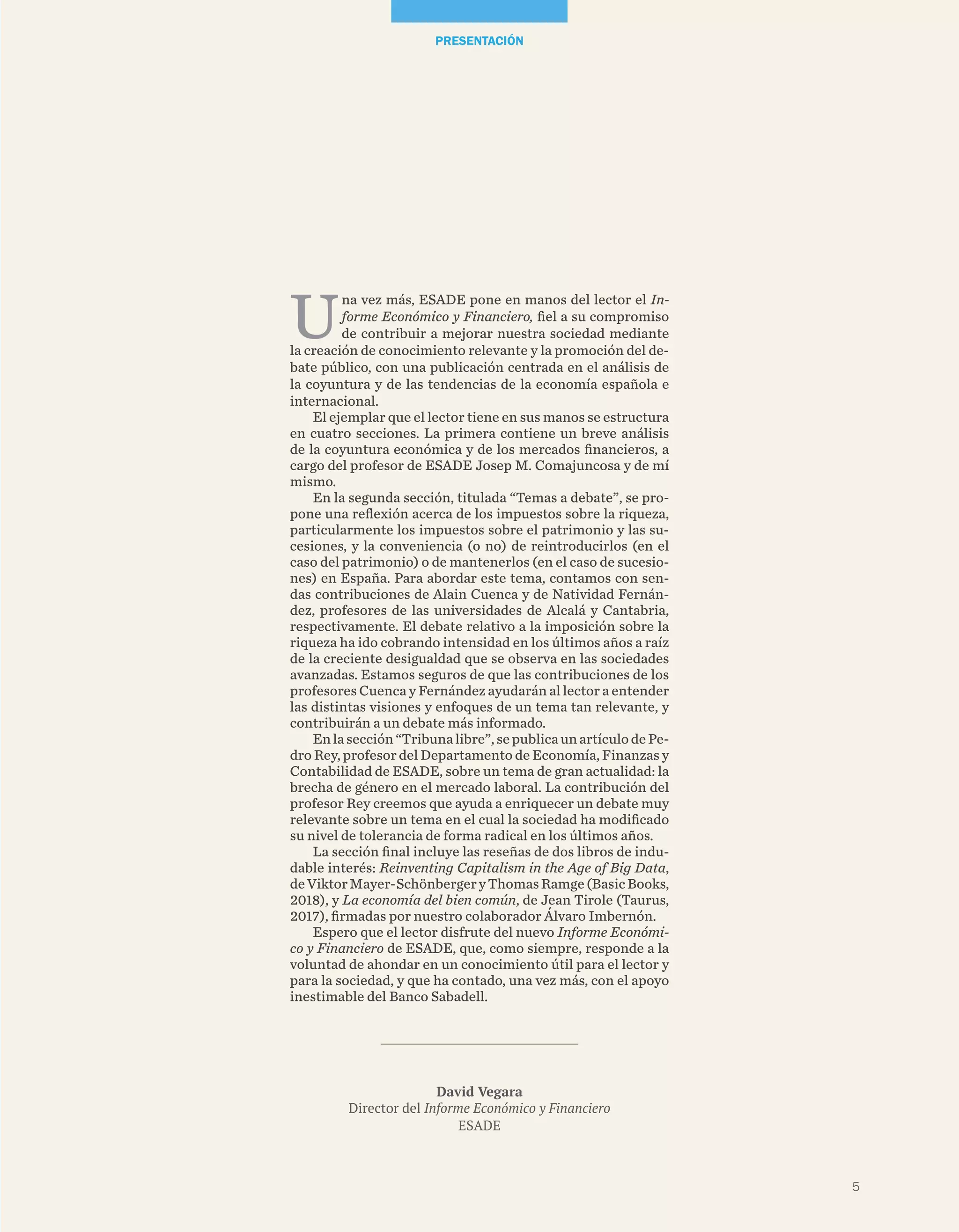 ESADE Informe Económico y Financiero ( 2º semestre 2018 #23 ) | PDF ...