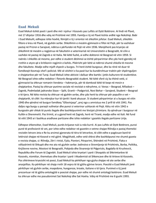 Esad mekuli | DOCX