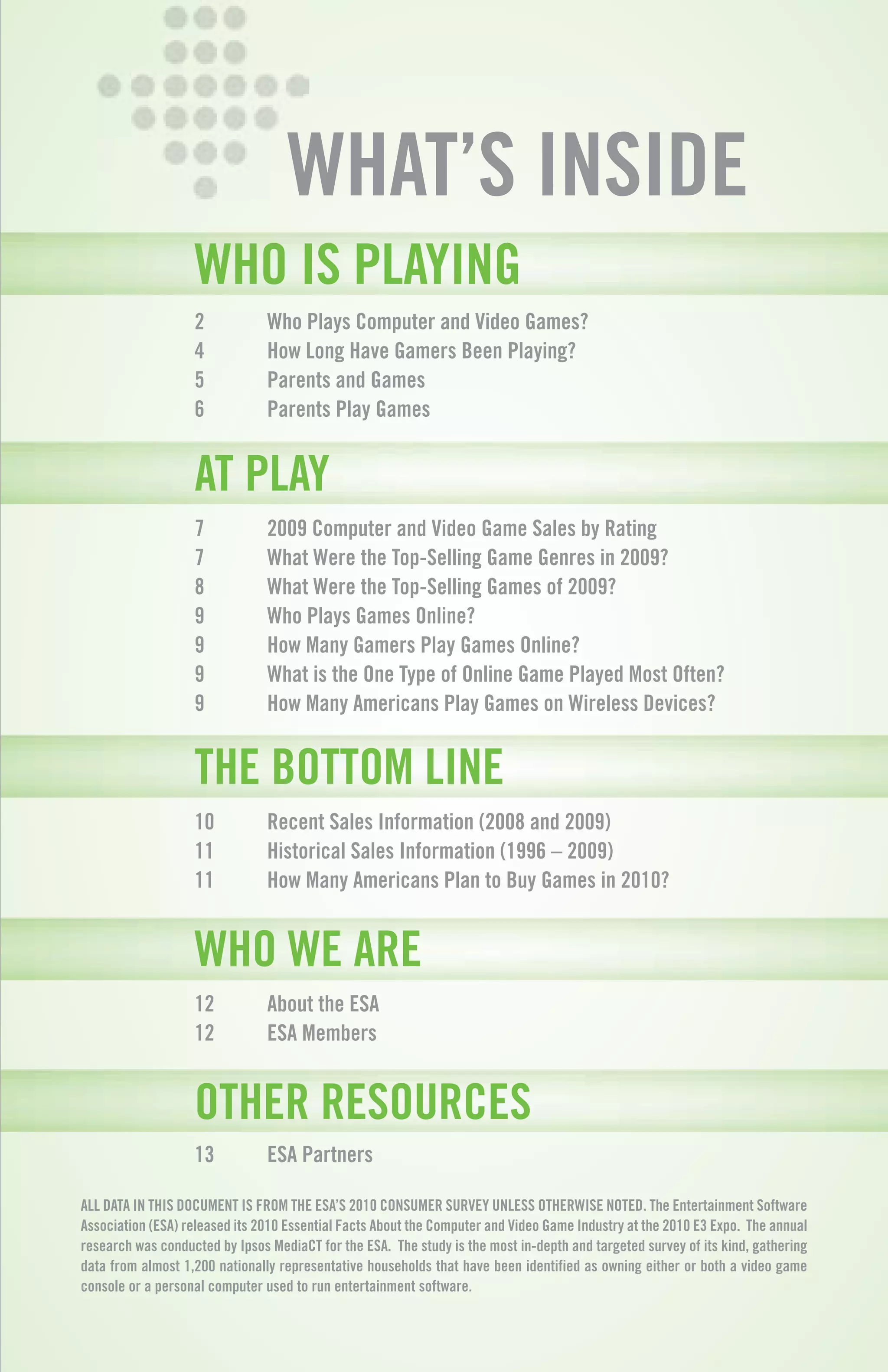 Esa essential facts_2010 gaming | PDF