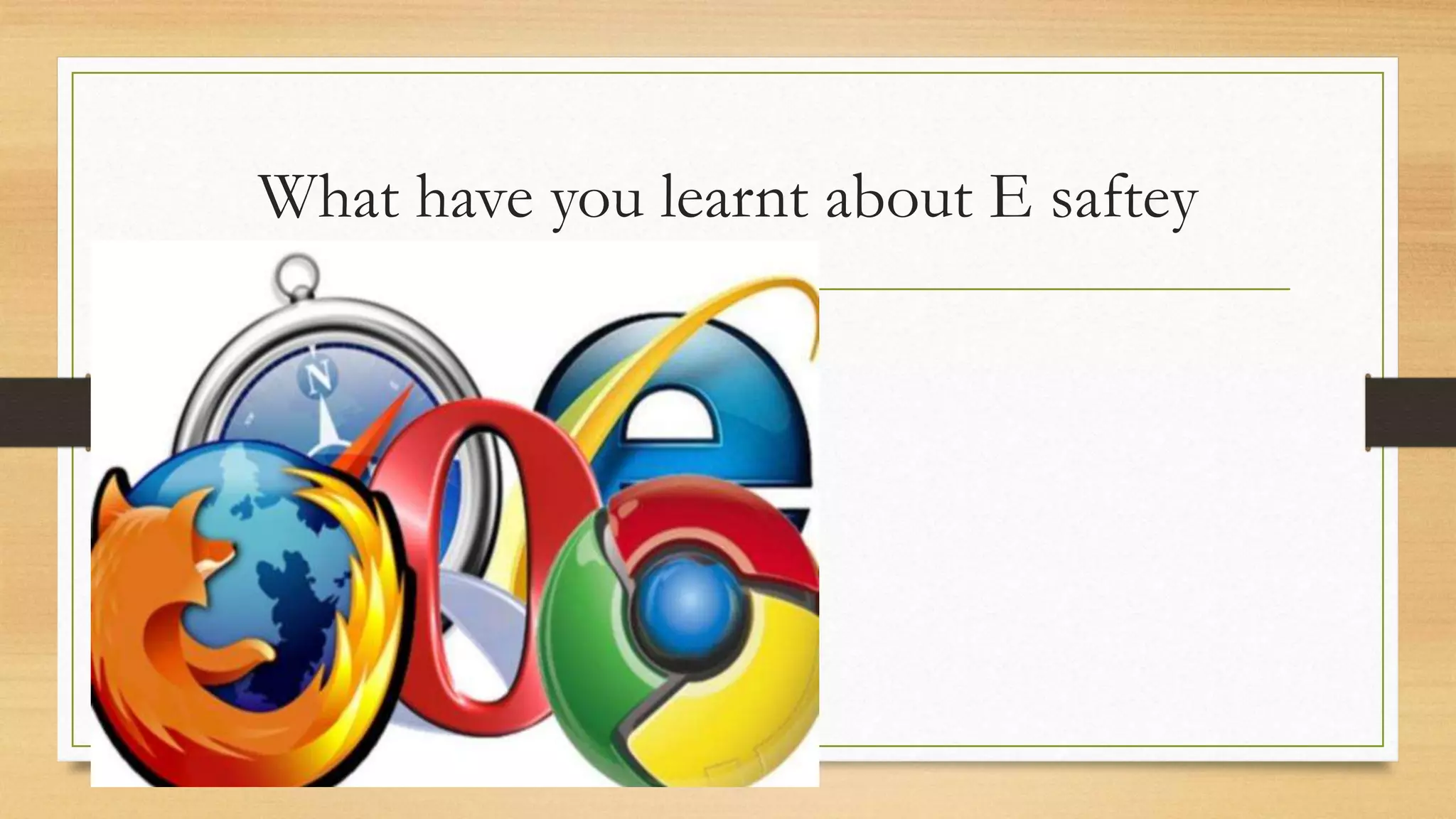 E safety | PPT