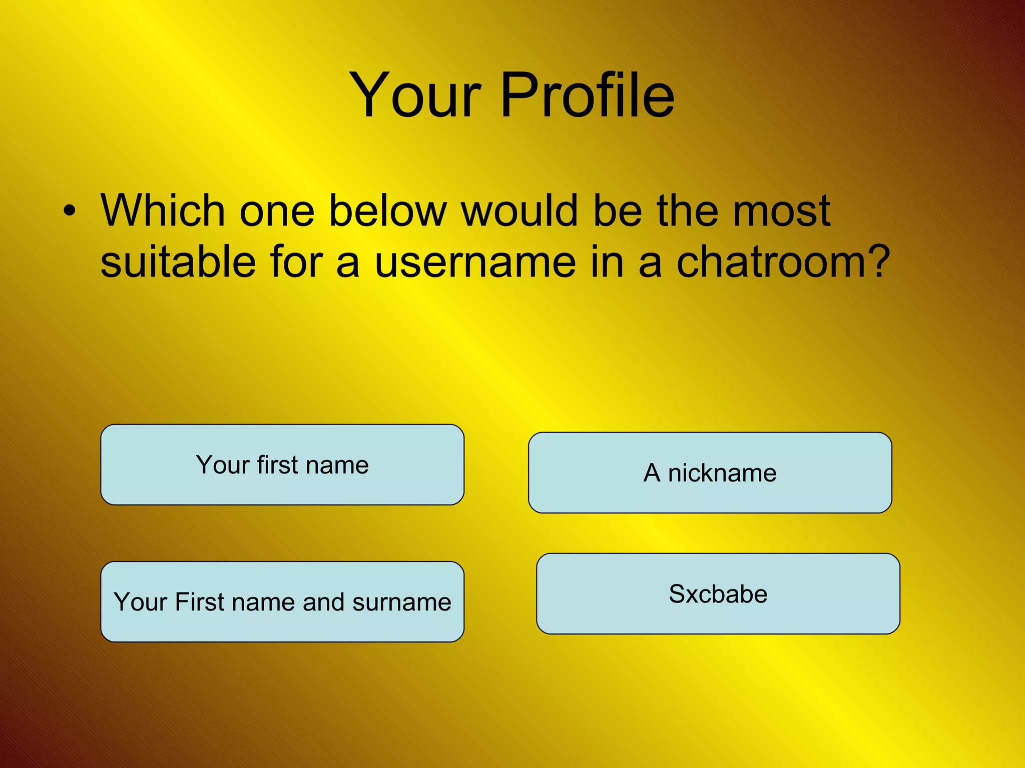 Ben Waring\'s E-safety quiz | PPT