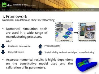 On the inverse identification of sheet metal mechanical behaviour using a heterogeneous Arcan ...