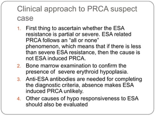 PRCA post renal transplant-a case and review | PPTX