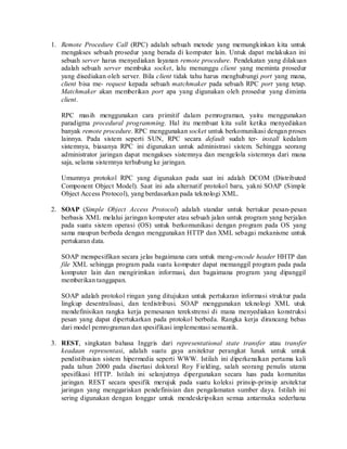 Esai rpc, soap, dan rest | PDF
