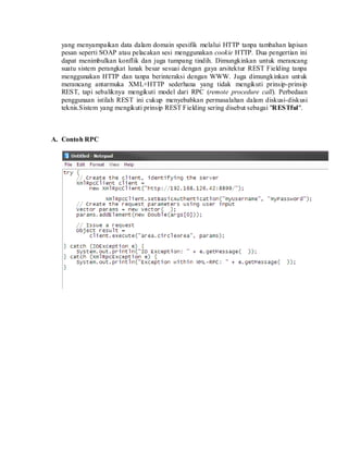 Esai rpc, soap, dan rest | PDF