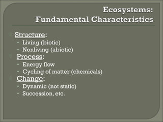 structural component of ecosystem | PPT