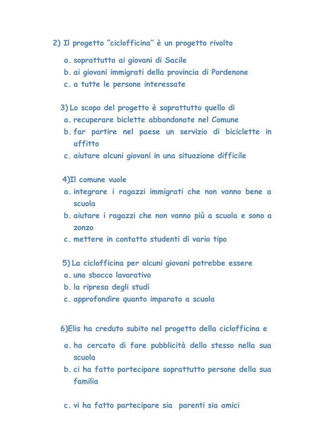 Esame b2 esempio para web corretto | PDF