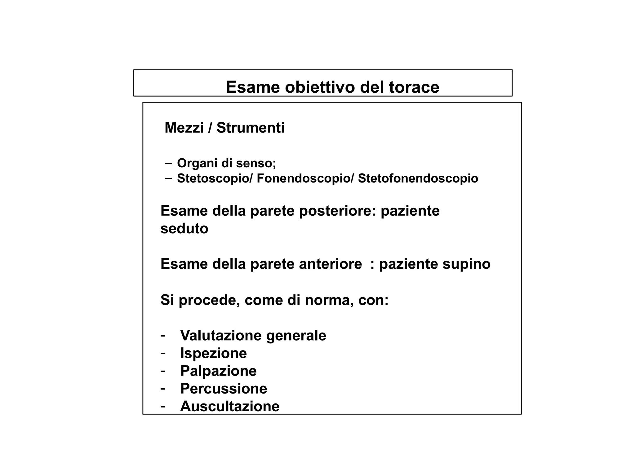 Esame obiettivo toracico.ppt - medicina. | PPTX