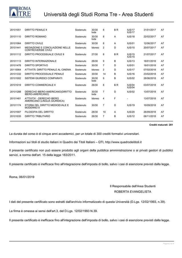 Esami | PDF | College Education | Education
