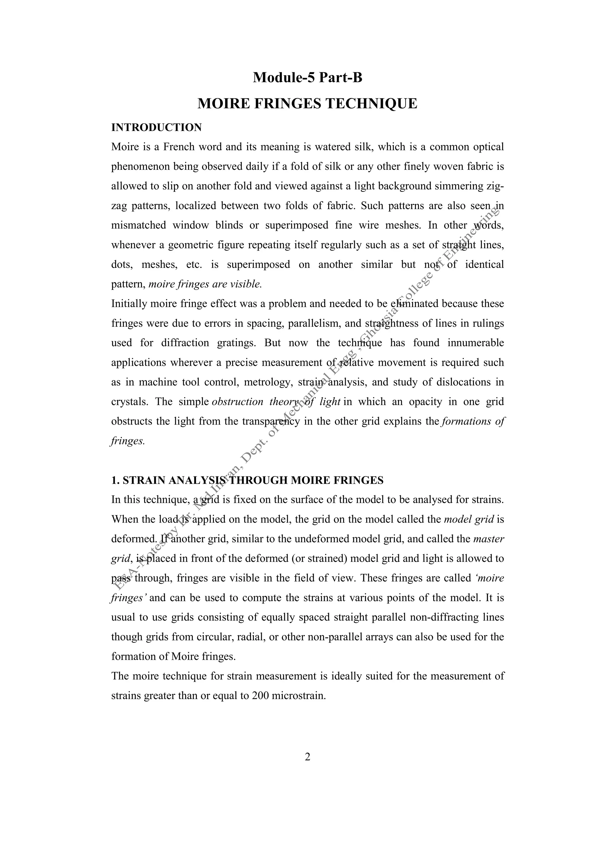 ESA Module 5 Part-B ME832. by Dr. Mohammed Imran | PDF