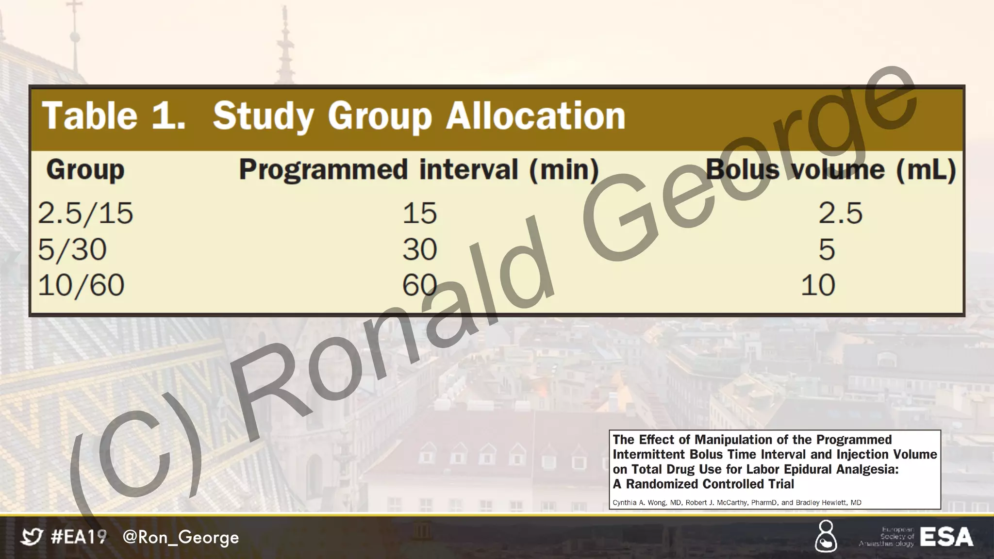 EuroAnaesthesia 2019 - PIEB Labour Analgesia | PPT