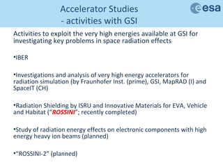 Radiation Hazards to ESA's Space Programme | PPT | Space and Astronomy ...