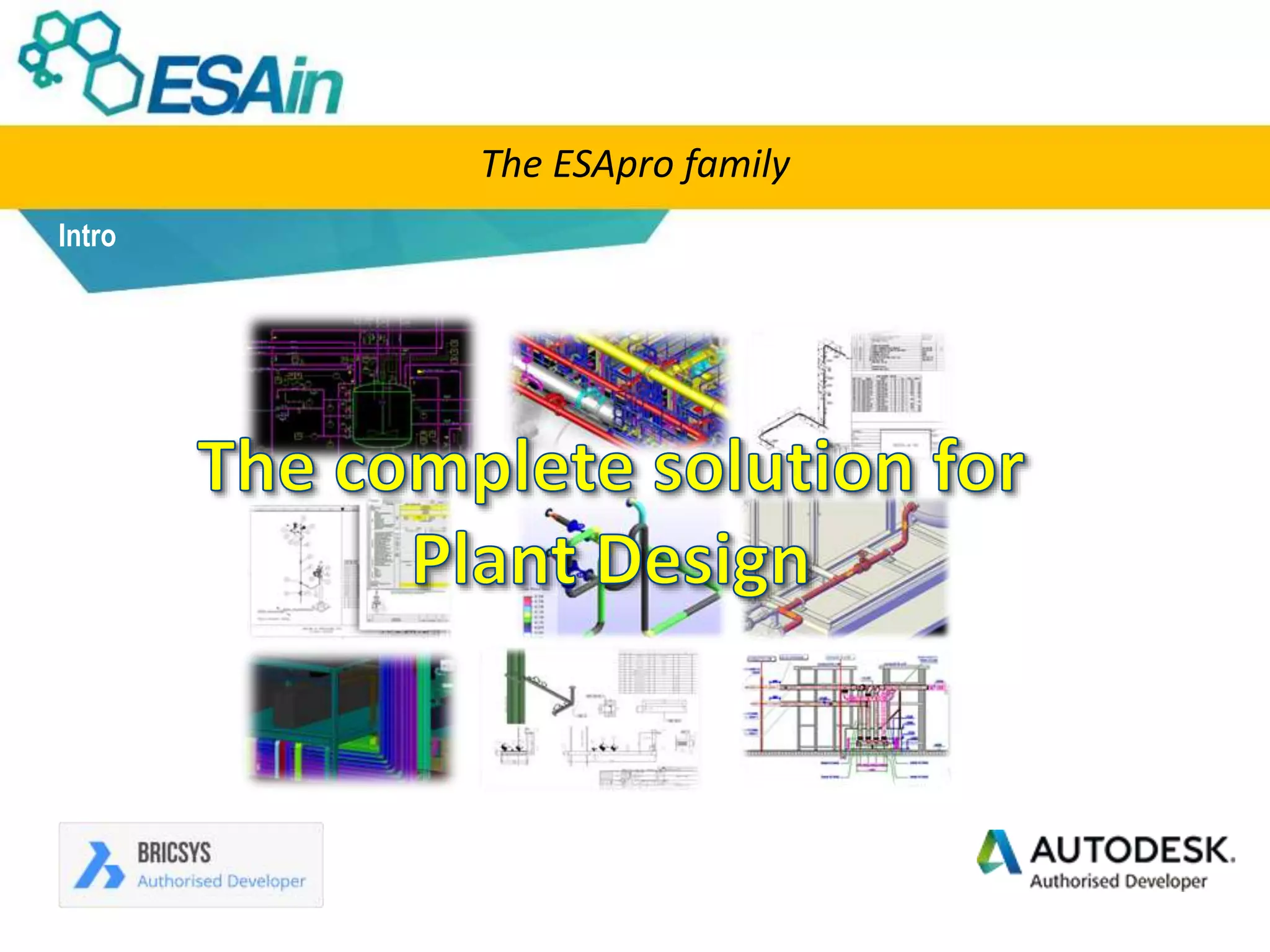 ESApro the complete solution for plant engineering. | PPTX