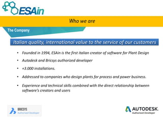 ESApro the complete solution for plant engineering. | PPTX