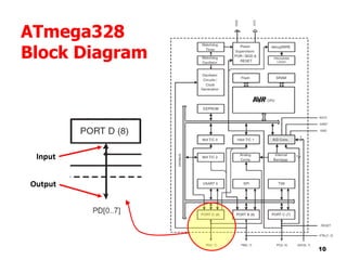 The document provides an overview of the Arduino platform for beginners ...