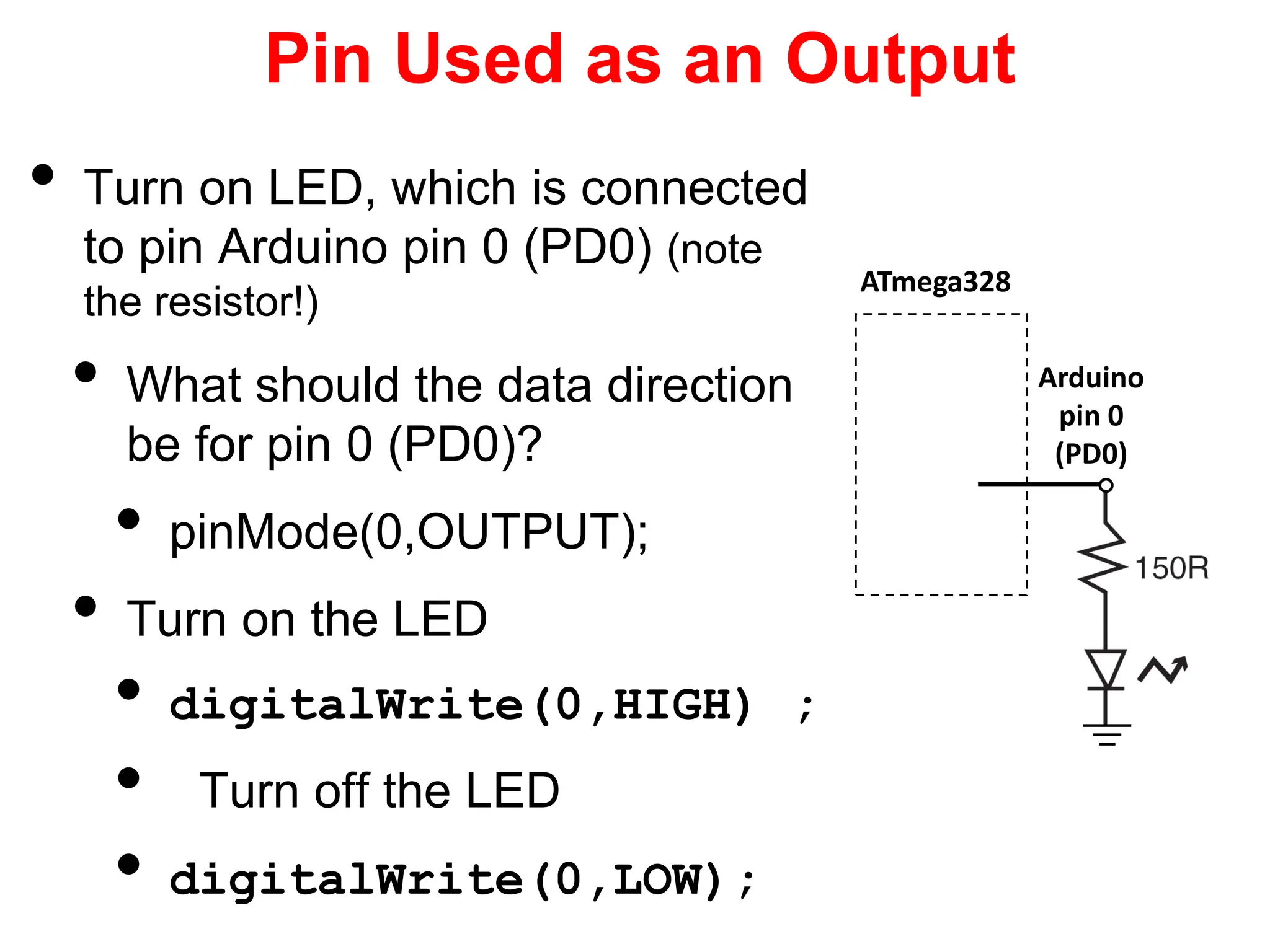 The document proceeds to explain the main components of an Arduino Uno board such as the power ...