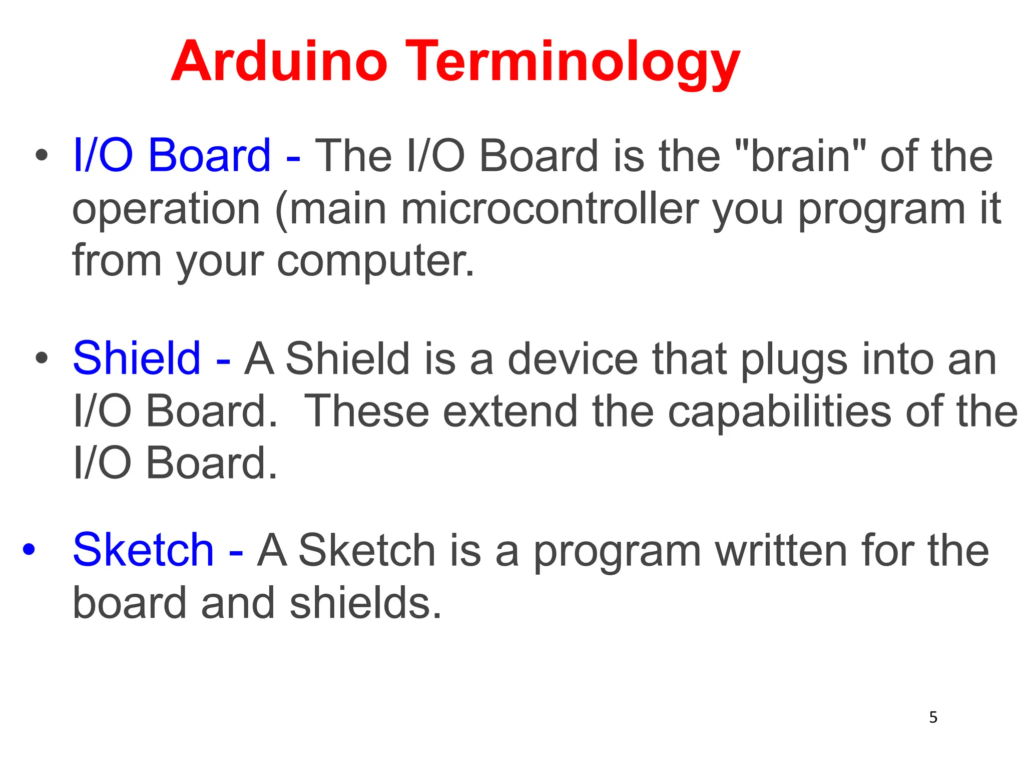 The Document Proceeds To Explain The Main Components Of An Arduino Uno Board Such As The Power
