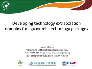 Developing technology extrapolation domains for agronomic technology packages | PPTX