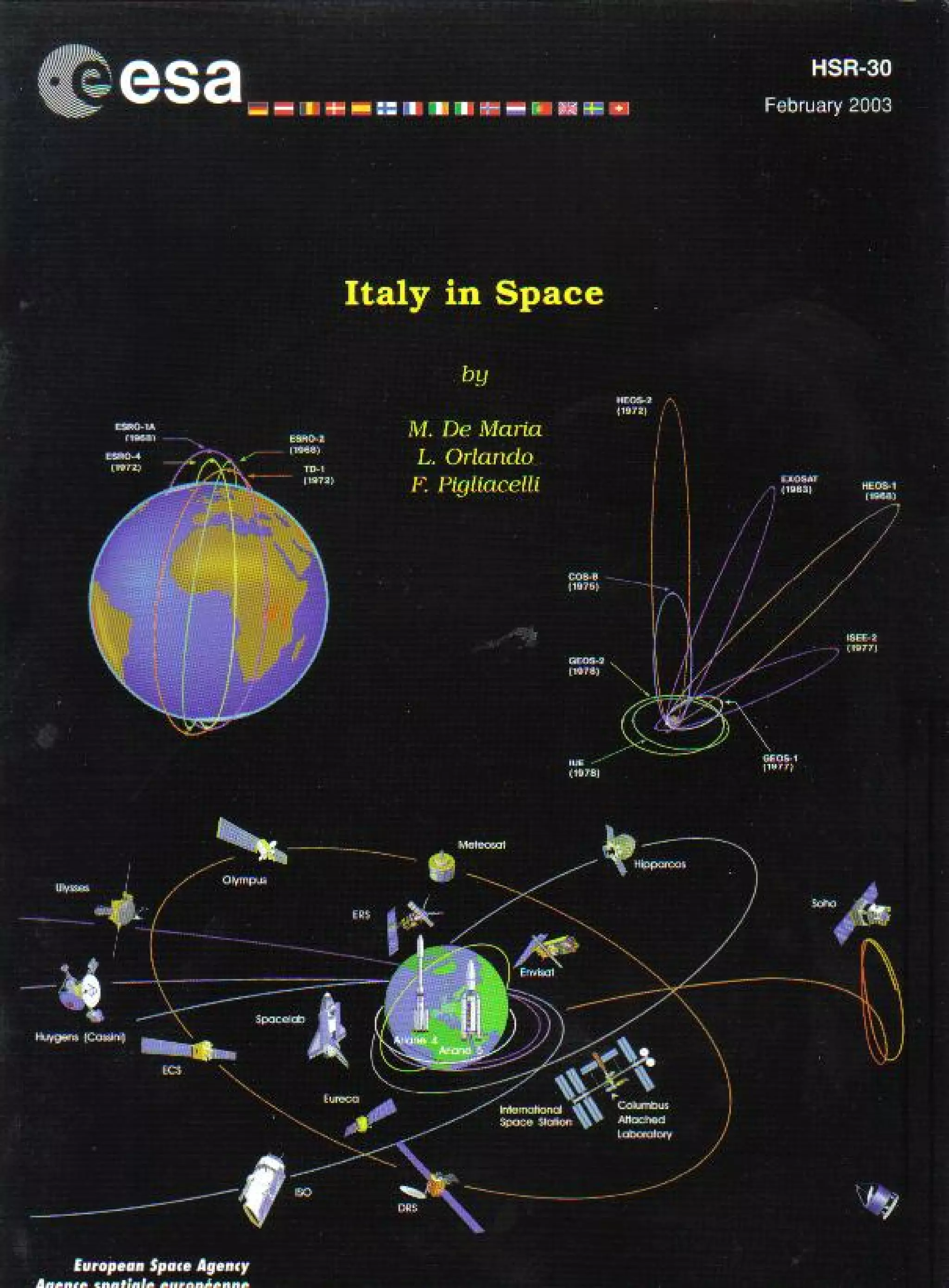 Esa space history hsr 30 - italy in space 2003 | PDF