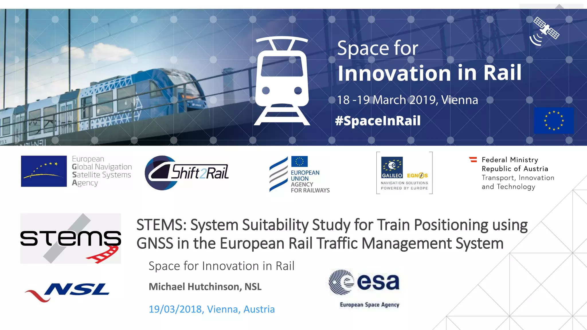 ESA stems system suitability study for train positioning using ERTMS | PPT