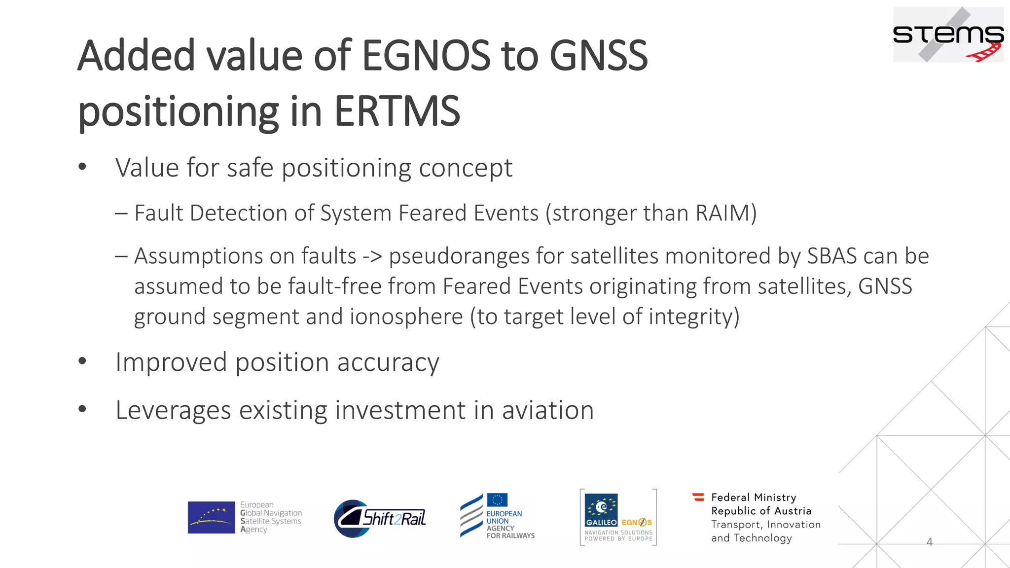 ESA stems system suitability study for train positioning using ERTMS | PPT