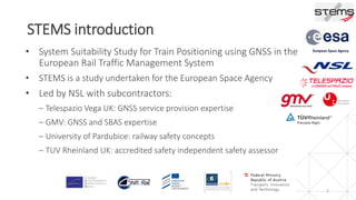 ESA stems system suitability study for train positioning using ERTMS | PPT