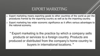 Export Marketing | PPTX
