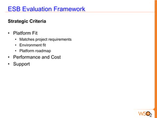 ESB Evaluation Framework | PDF