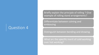AMIE - Question Paper of Design & Manufacturing (Summer 2017) | PPT ...