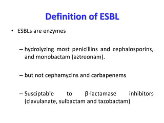 Esbl | PPT