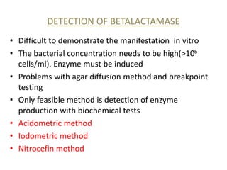 beta lactamases | PPTX