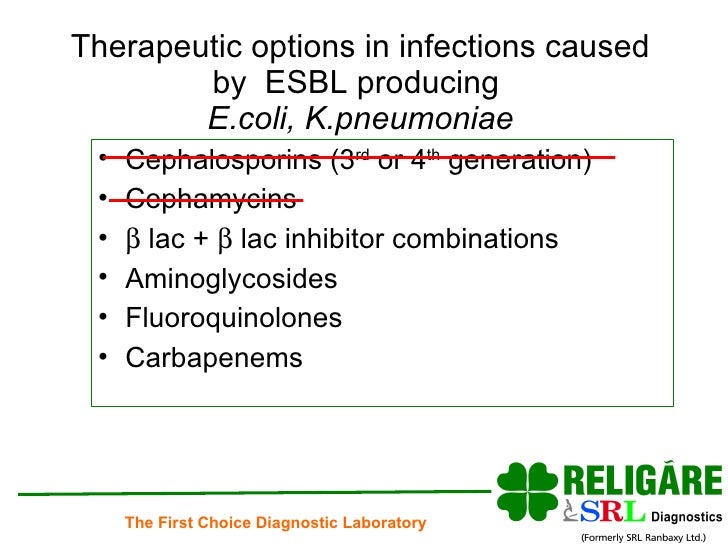 ESBL: From petri dish to patient