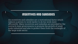 incentives for small scale business | PPTX
