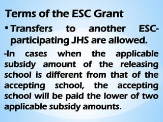 ESC-Orientation-for junior-high-school-students | PPTX