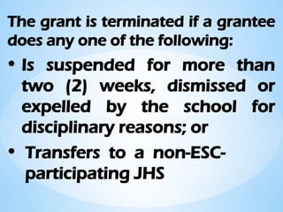 ESC-Orientation-for junior-high-school-students | PPTX