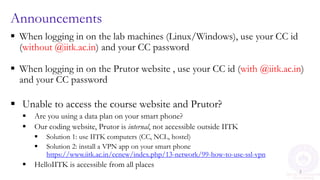 IITK ESC 111M Lec02.pptx . | PPTX | Programming Languages | Computing