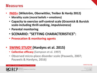 Esc 2016 crime as alternative pauwels | PPT