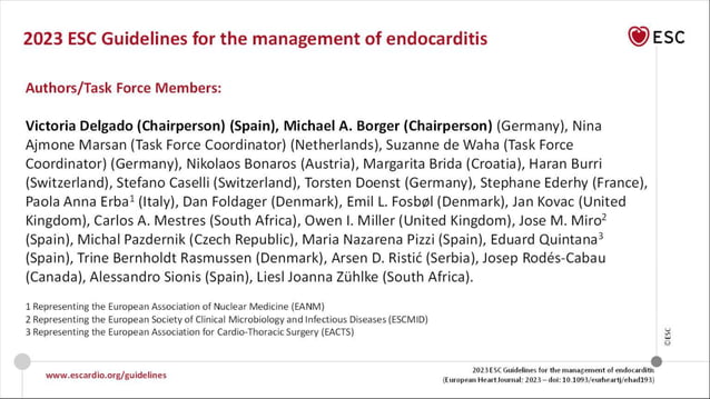 ESC 2023 Official slide set_Endocarditis_Final_protected.pptx
