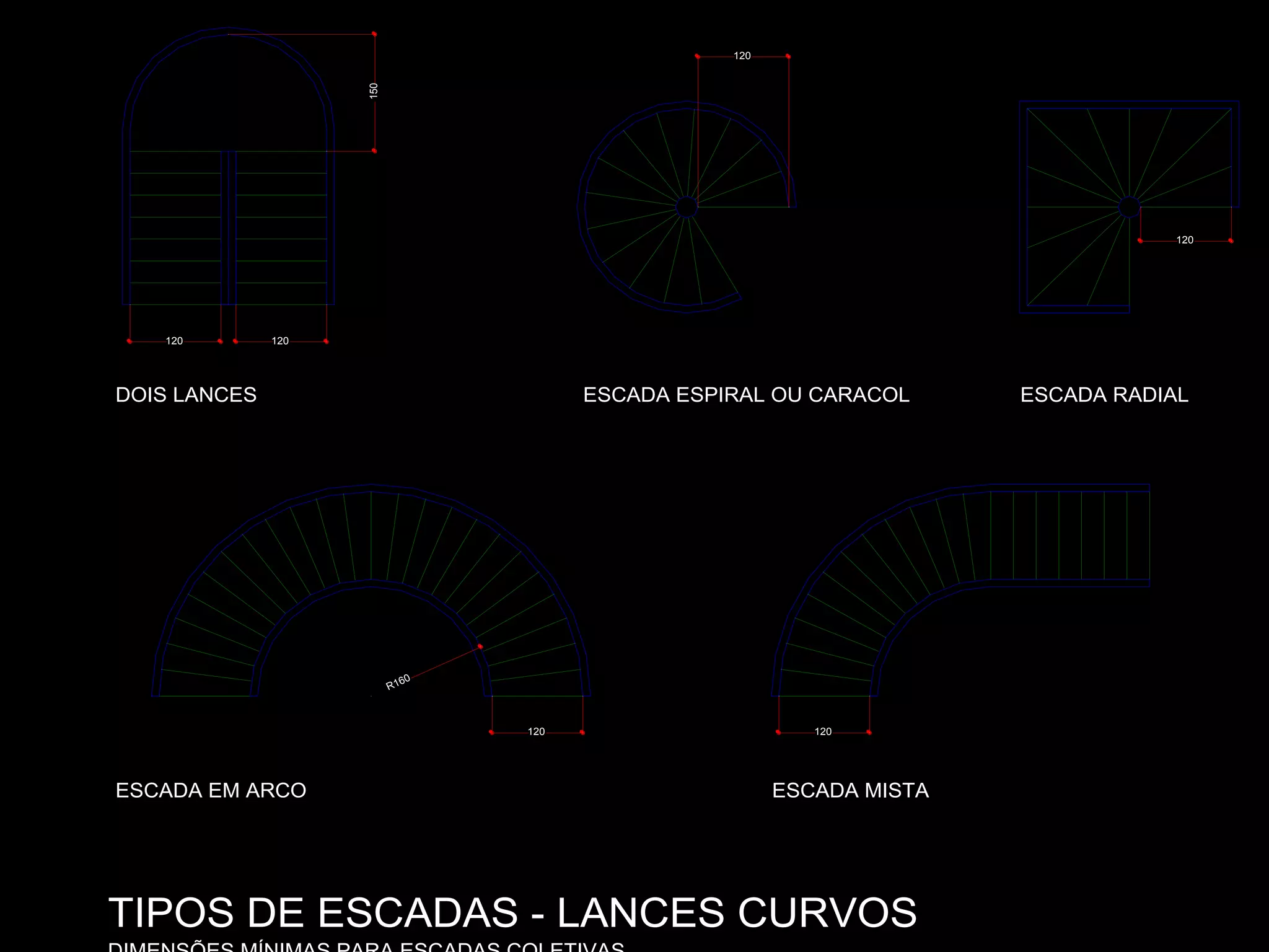 Escadas - desenho de arquitetura | PPT