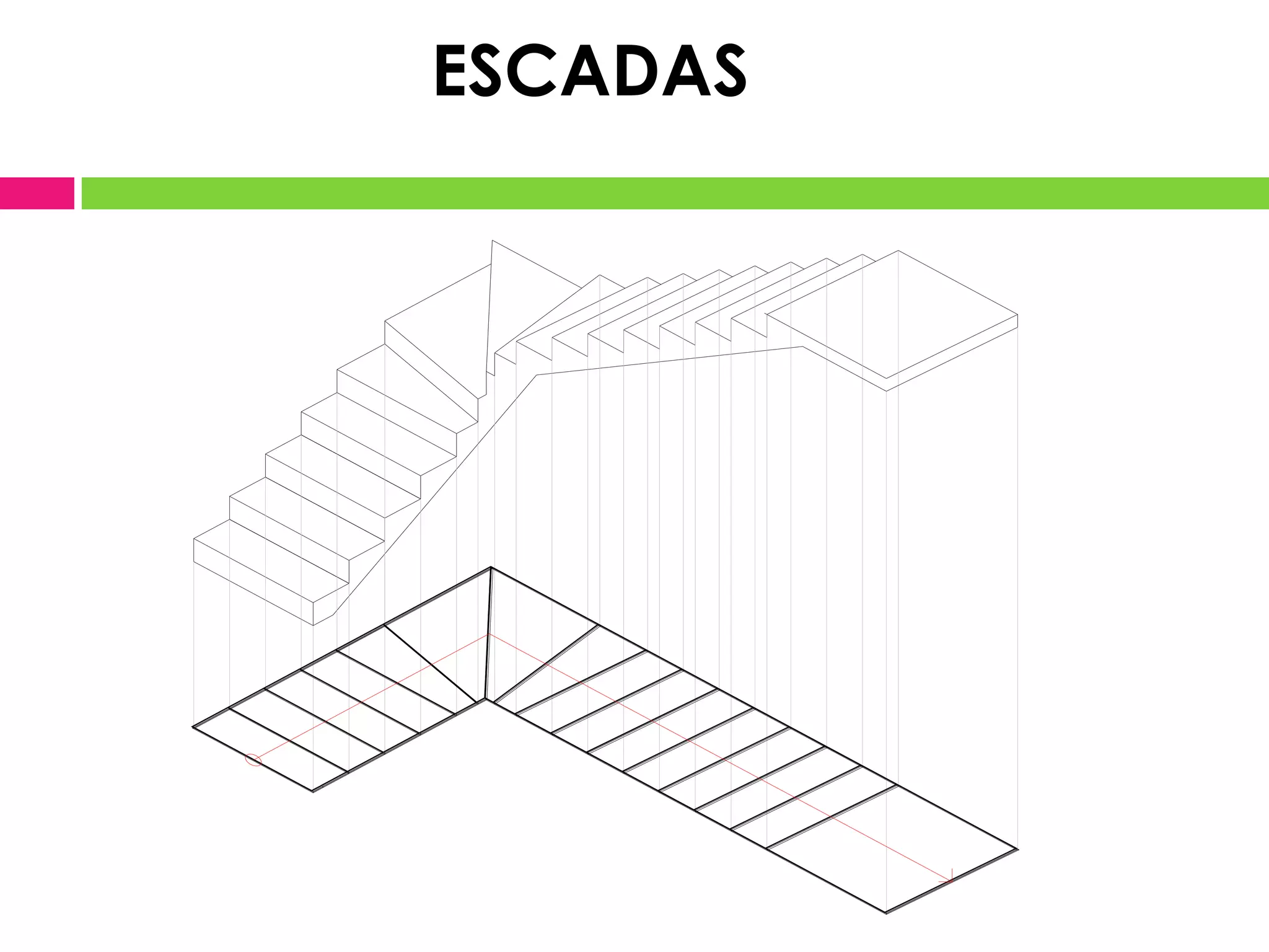 Escadas - desenho de arquitetura | PPT